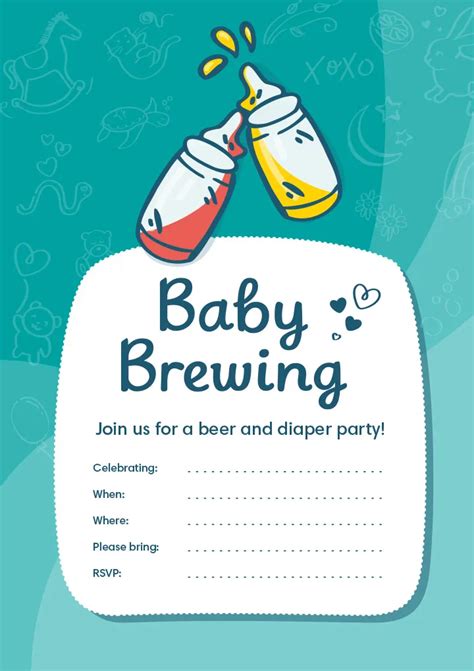 Diaper Party Printable Template Bohemian Rainbow Diaper Raffle