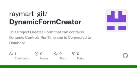 Github Raymart Git Dynamicformcreator This Project Creates Form That