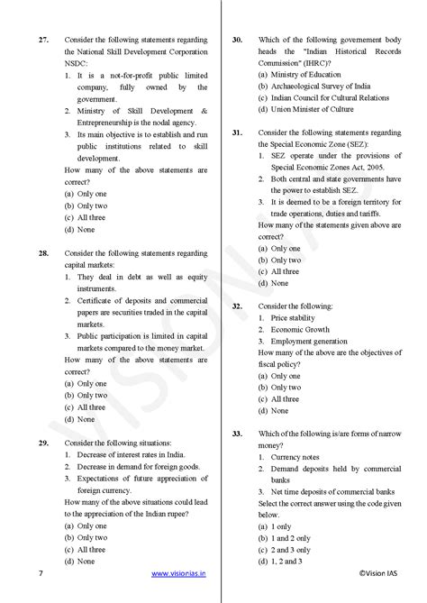 Vision Ias Pt Test Series 2025 Test 7 4707 Bw Printout