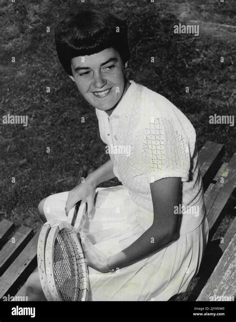 Brunette Mary Carter Has A Good Tennis Brain January 03 1955 Stock