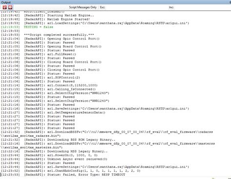 AWR1243BOOST RadarStudio And TSW1400 Connectivity Sensors Forum Sensors TI E2E Support Forums