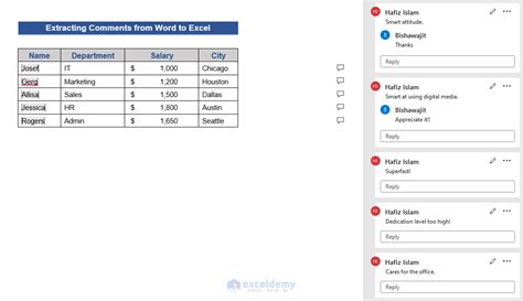 How To Extract Comments From A Word Document Into Excel Exceldemy