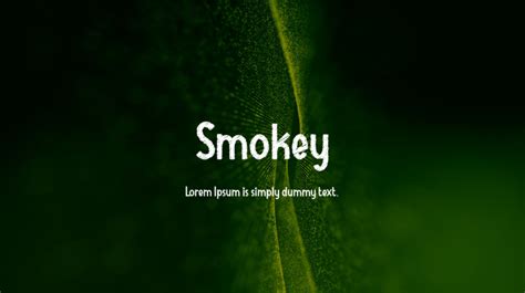 Smokey Font Download Free For Desktop And Webfont