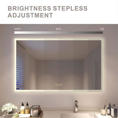60 Inch Frameless Bathroom Mirror Semis Online