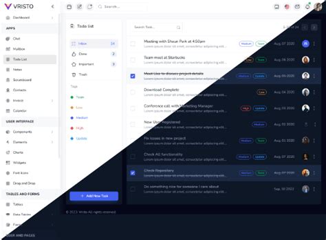 VRISTO Multipurpose Tailwind CSS Admin Template