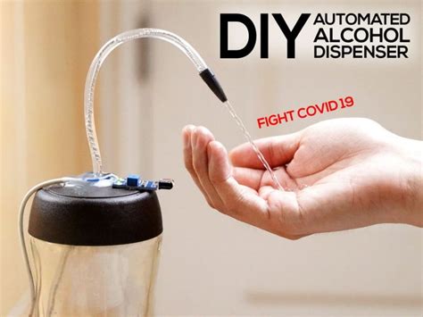 Dispensador De Alcohol Automático De Bricolaje No Se Necesita Arduino