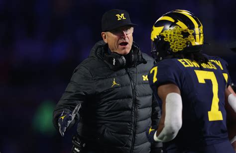 Defiant Big Ten Bans Jim Harbaugh From Michigans Next Three Conference