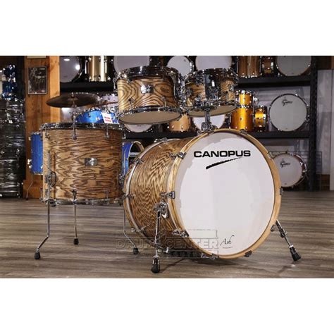 Canopus Ash 4pc Rock Drum Set Wtom Arm Dcp