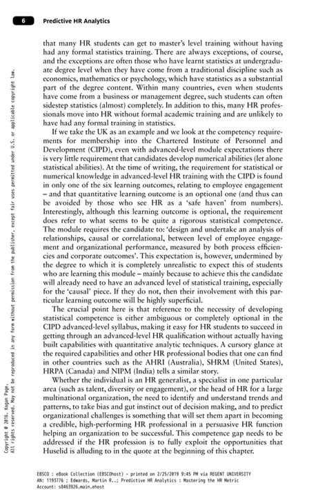 Predictive Hr Analytics Mastering The Hr Metric Pdfdrive Pdf