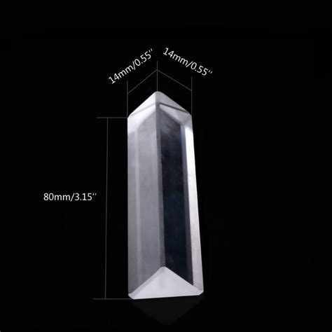 Triangular Color Prism K9 Optical Glass Right Angl Vicedeal