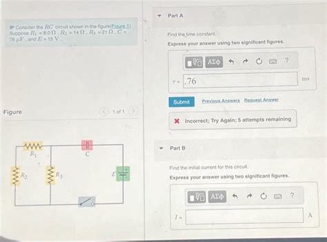 Solved Ip Consider The Rc Circuit Shown In The Figure Figure