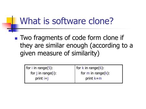 Ppt Duplicate Code Detection Using Clone Digger Powerpoint