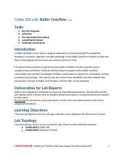 CYBER 262 Lab 07 Buffer Overflow Docx Cyber 262 Lab Buffer Overflow