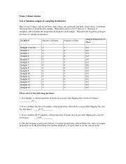 New Lab Sampling Distribution Pdf Name Liliana Antuna Lab Random Samples Sampling