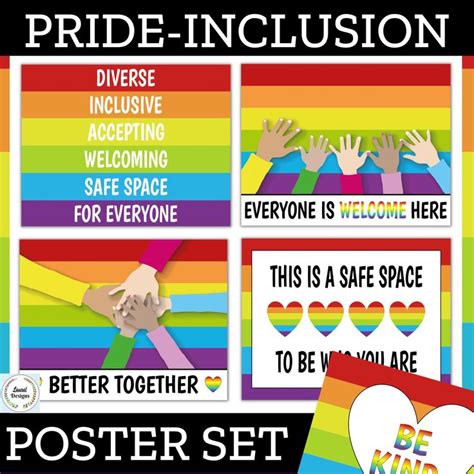 Pride Month Lgbtqia And Inclusion Posters Inclusion Classroom