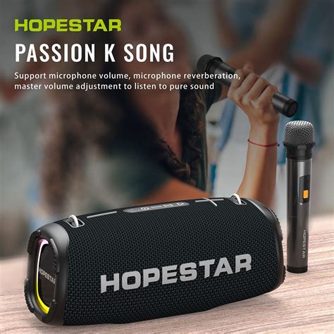 HOPESTAR A6 Max IPX6 Waterproof Outdoor Portable Bluetooth Speaker ...
