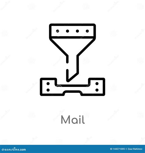 outline set of web mail ab testing and spanner line icons for web app