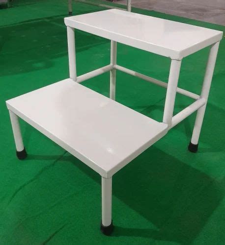 Mild Steel White Footstep Double Epoxy Coating Finished At 1250 In