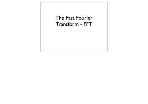 Ppt The Fast Fourier Transform Fft Sound Design And Interactive