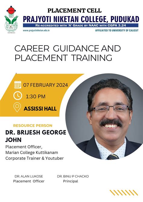 Career Guidance And Placement Training Prajyoti Niketan College Pudukad