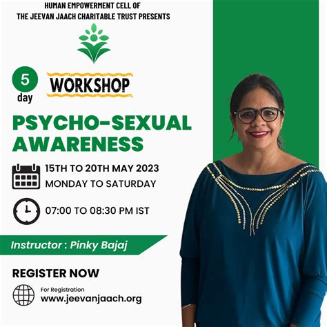 Psycho Sexual Awareness 5 Day Paid Workshop 1 Day Free Open Forum
