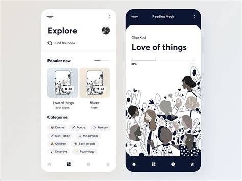 Library App Designs Themes Templates And Downloadable Graphic