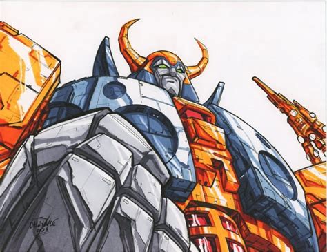 Transformers Unicron In Michael Sands Pinups Comic Art Gallery Room