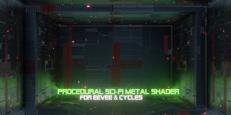 Procedural Sci Fi Metal Shader For Eevee And Cycles Blender Market