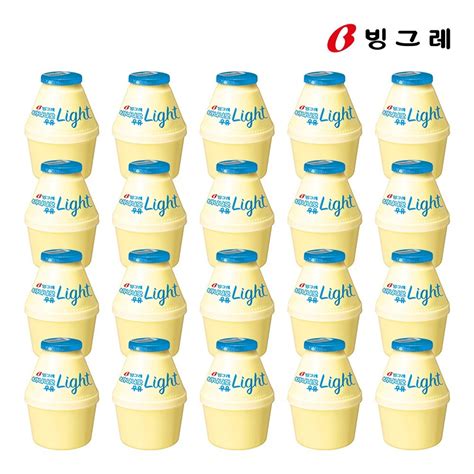 빙그레 빙그레 바나나맛 라이트 우유 240ml 20개 항아리 단지 우유 240ml 20개 바나나우유 쿠팡 위시버킷