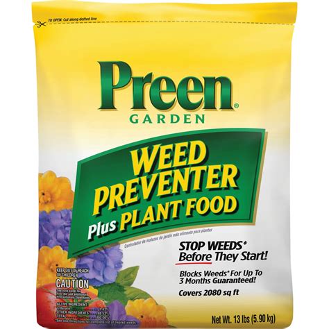 Preen Grass And Weed Preventer Plus Plant Food Apartment House Supply