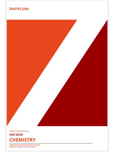 Caie Igcse Chemistry Theory Pdf Ion Reaction Rate