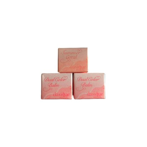 Jual Dasique Dual Color Lip Balm Shell Pomelo Summer Coral Shopee