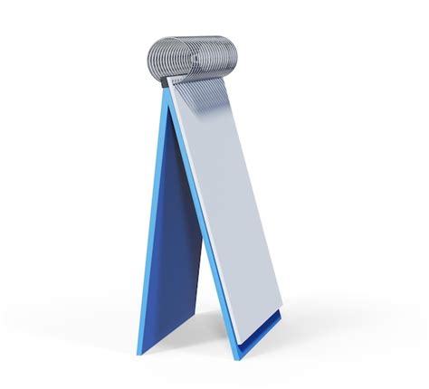Premium Photo White Small Diary Clipped Notebook 3d Illustration 3d