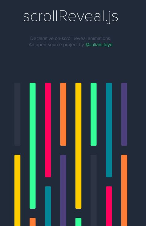 Scroll Reveal Js Web Design Web Graphic Design Web Development Design