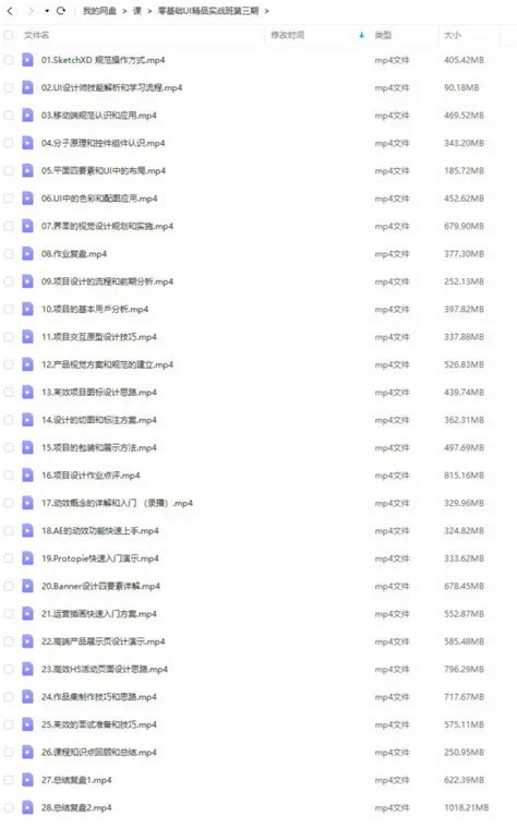 零基础UI精品实战班第三期免费下载 快意库