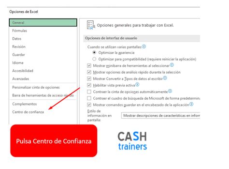 Seguridad Macros Excel Archivos Descargados Internet De Sitios De Confianza