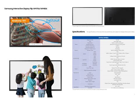 Samsung Wm75a Flip Interactive Display Size 75 Inch At ₹ 210000 Piece