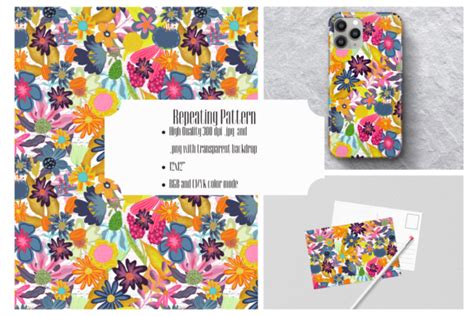 Abstract Repeating Pattern Graphic By Missperfectkaos · Creative Fabrica