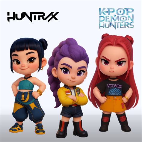 🐦 Huntrix Chibi Kpop Demon Hunters・ Stl File Per Stampa 3d・cults