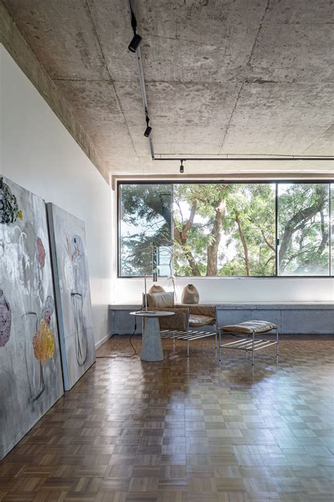 画廊 混凝土长椅，碳公寓 Coda Arquitetura 15