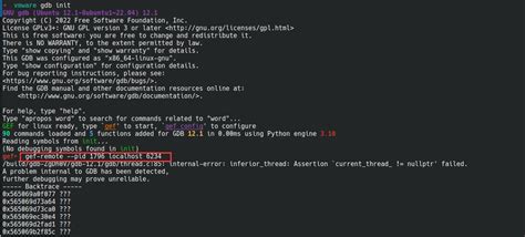 Bug With Gef Gdb Crashes On Attach Pid Command With Connected Gdbserver Under Multi Process