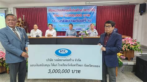 วงษ์สยาม รับผิดชอบต่อสังคม หนุนงบ 3 ล้านบาท สร้างอาคาร รรวังจันทร์วิทยา