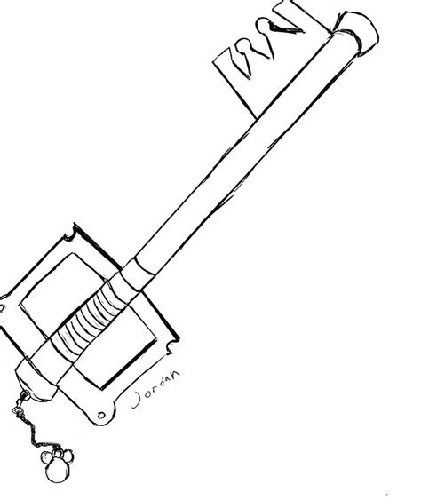 Keyblade Coloring Page Coloring Pages