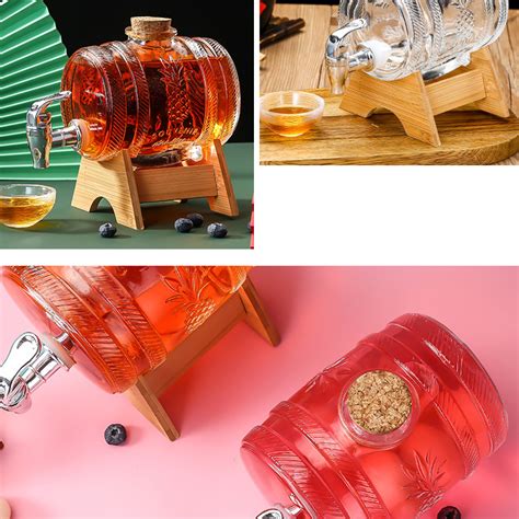 供应透明玻璃泡酒瓶密封饮料果酒瓶 2斤酿酒果汁可乐罐杨梅泡酒桶 阿里巴巴
