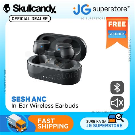 Skullcandy Sesh Anc In Ear Wireless Stereo Earbuds W Active Noise Cancelling Bluetooth Mic