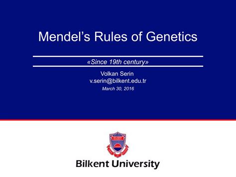 Mendels Rules Vsaci Pptx