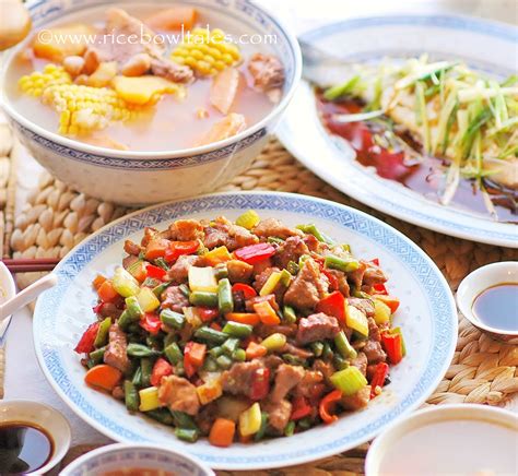 Rice Bowl Tales 豆角粒炒肉丁雜碎 Stir Fried Dice Pork With Green Beans