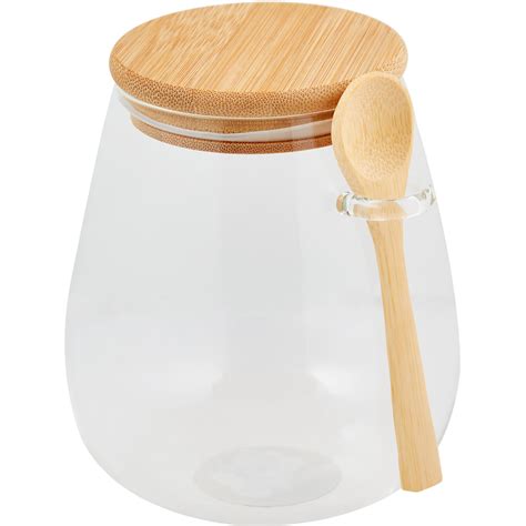 Glass Storage Jar With Bamboo Lid