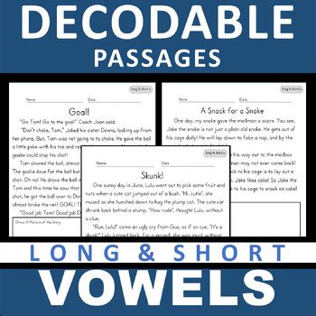 Decodable Stories R Controlled Long Short Vowels Soft C G Early