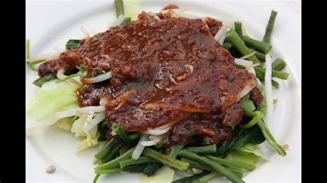 Petjel Recipe Javanese Salad Dish Fresh Vegetables With Peanut